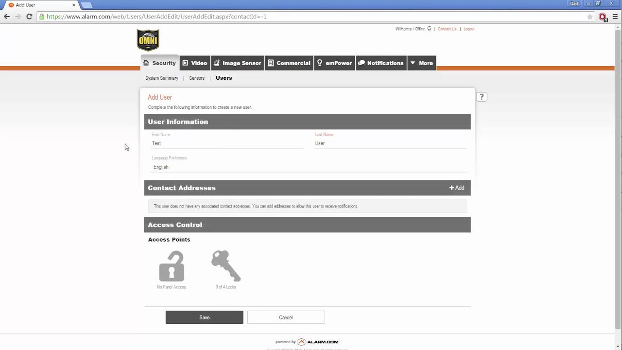 Alarm com Change User Codes - YouTube