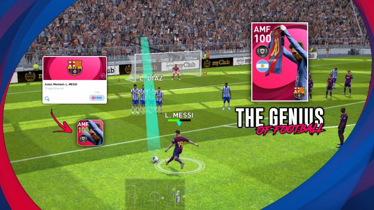 OMG !! Free Iconic Moment L. MESSI 100 Rated 😱 Gameplay & Review 🔥 Pes ...