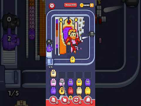 Pixel Flow Level 4139 Very Hard - The king sat in a throne ‼️FAILED ‼️ - How to have all the keys 