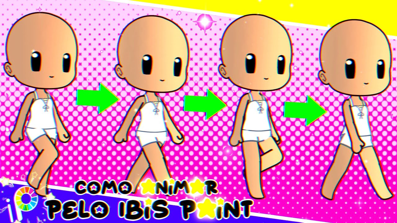 Como Animar Gacha ANDANDO {Ibis Paint} ×NOVA TELA× - YouTube