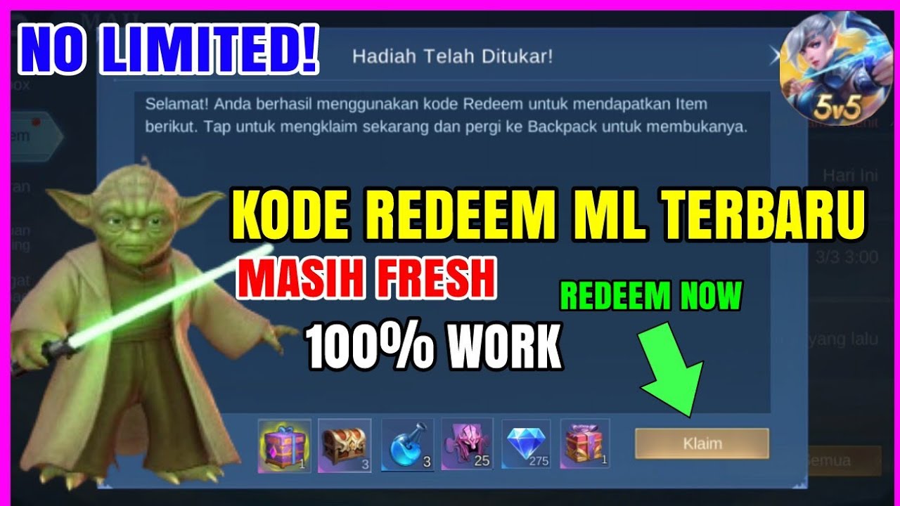 New Code Redeem Mobile Legends Today 17 September 2024| kode Redem ml ...
