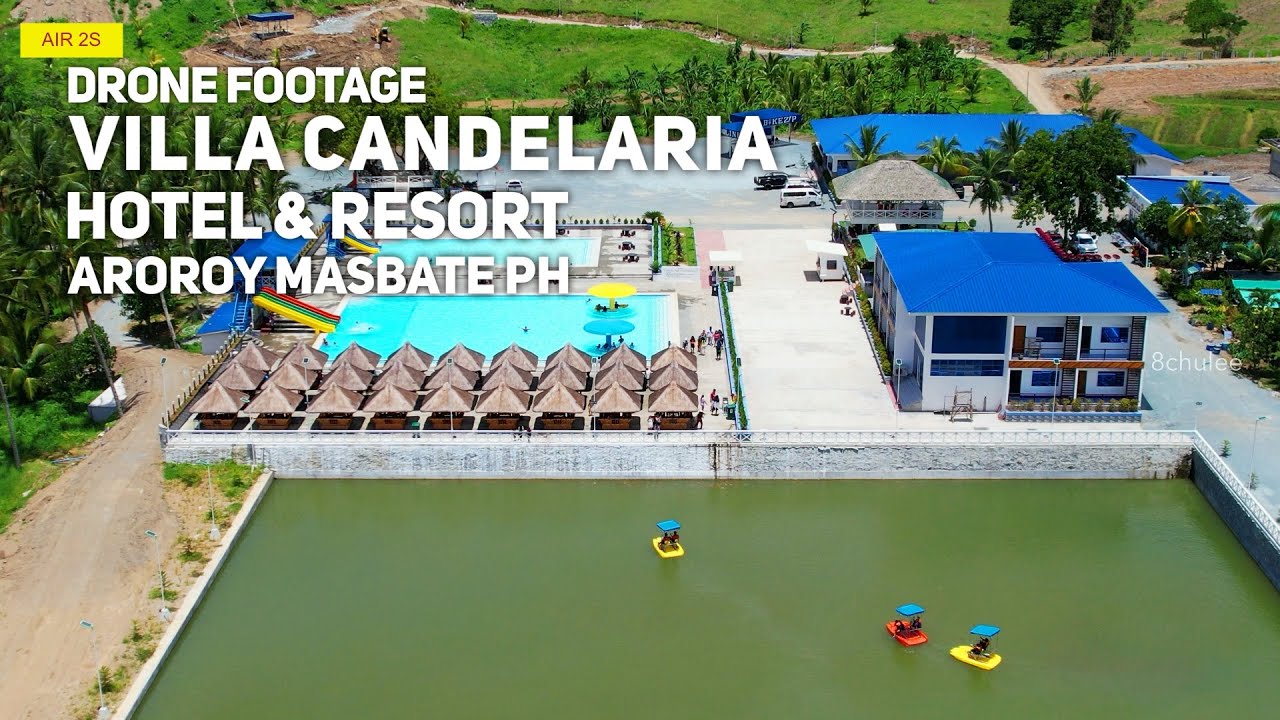 Drone Footage of Villa Candelaria Hotel and Resort in Aroroy Masbate PH ...