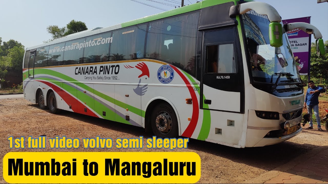 #mangalore #busjourney ll Canara Pinto Mumbai to Mangalore full bus ...