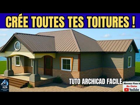 Comment maîtriser facilement et complètement 100% la conception de la toiture dans archicad ...