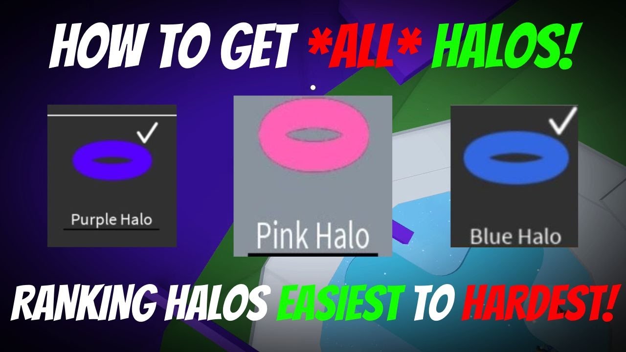Ranking Halos From EASIEST To HARDEST! (Tower Of Hell Roblox) - YouTube