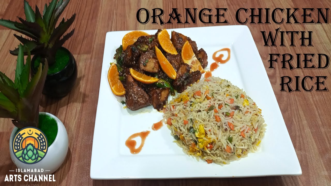 THE BEST ORANGE CHICKEN | WITH EGG FRIED RICE - YouTube