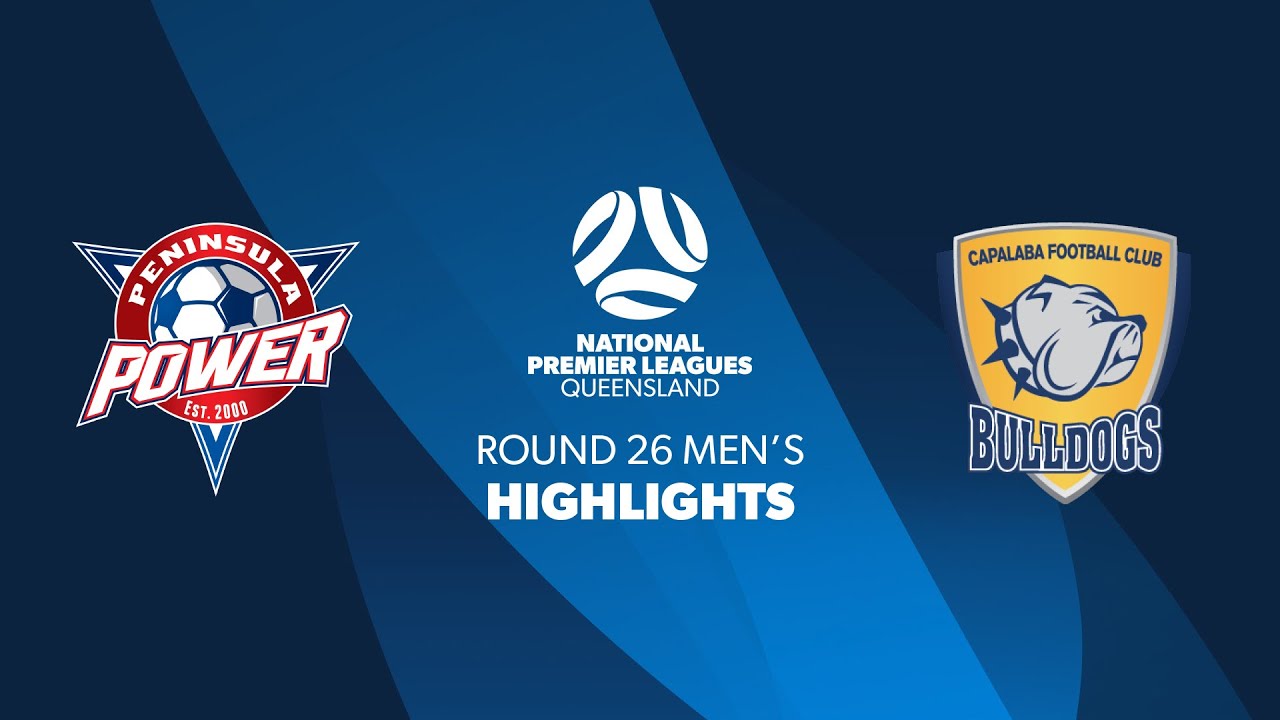 NPL Men's R26 - Peninsula Power v Capalaba FC Highlights - YouTube