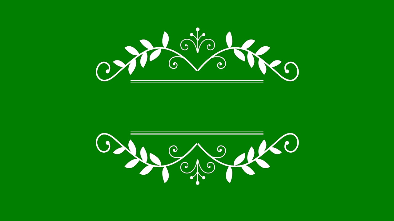 Floral Title Green Screen Video | Wedding Invitation Green Screen - YouTube
