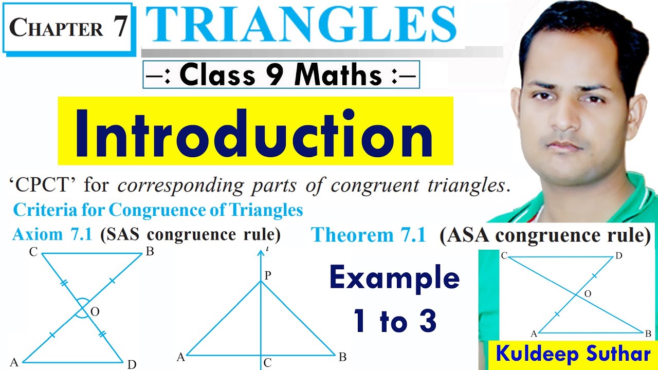Introduction Ex 7.1 | Chapter 7 Triangles Class 9 Maths NCERT RBSE CBSE ...