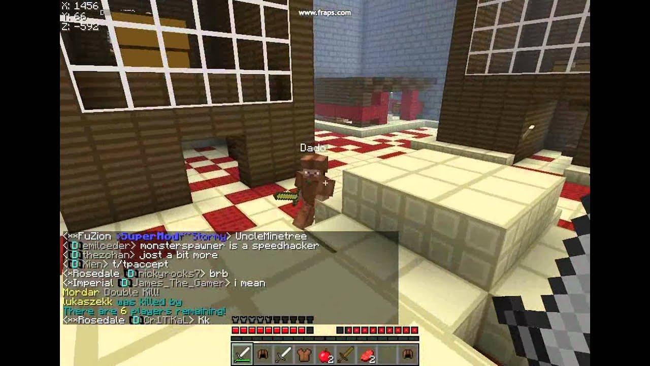 Minecraft Hunger Games + ip (1.4.2) - YouTube