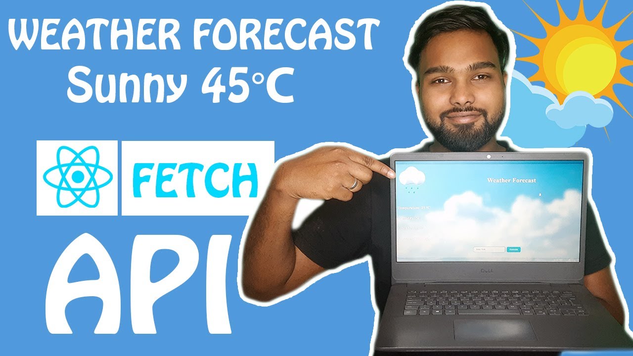 React Weather App Tutorial Fetch Api And Forecasting Youtube