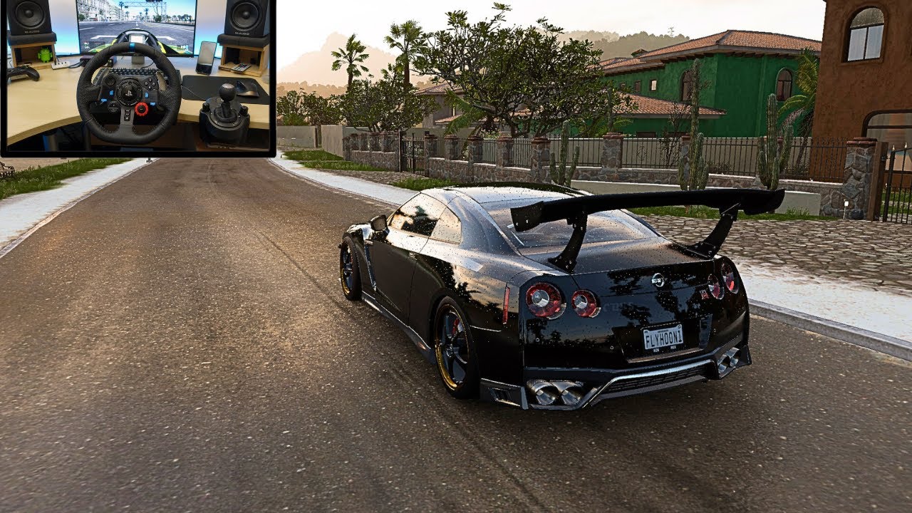 NISSAN GTR nismo | forza horizon 5 |wheel + shifter gameplay. - YouTube