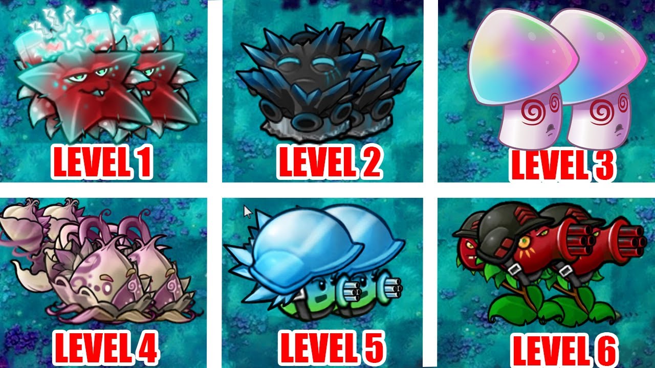 PVZ Fusion Version 2.1.6 - Challenge Select 6 Team Plants In 6 Level VS ...