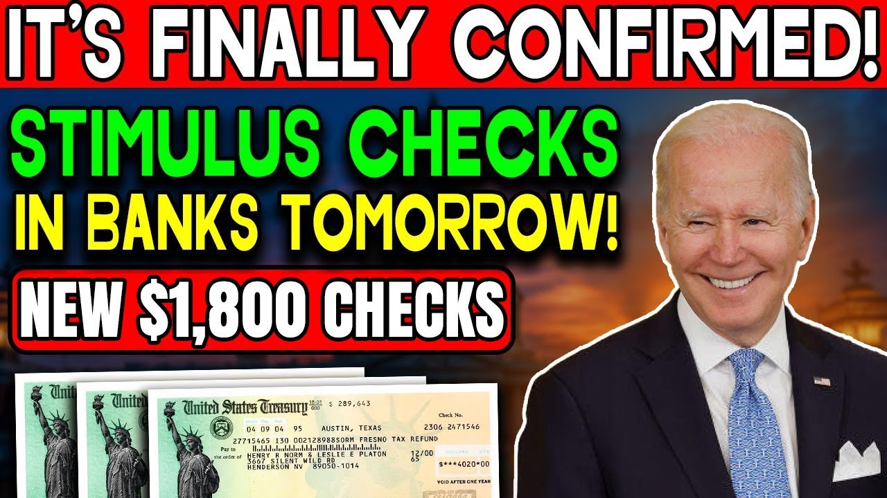 Its Finally Confirmed! New $1800 Checks Coming in Banks Tomorrow For ...