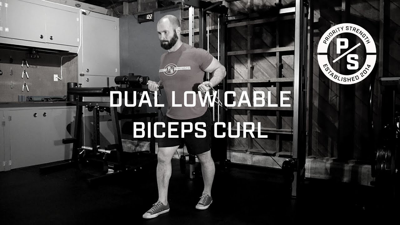 Dual Low Cable Biceps Curl - YouTube
