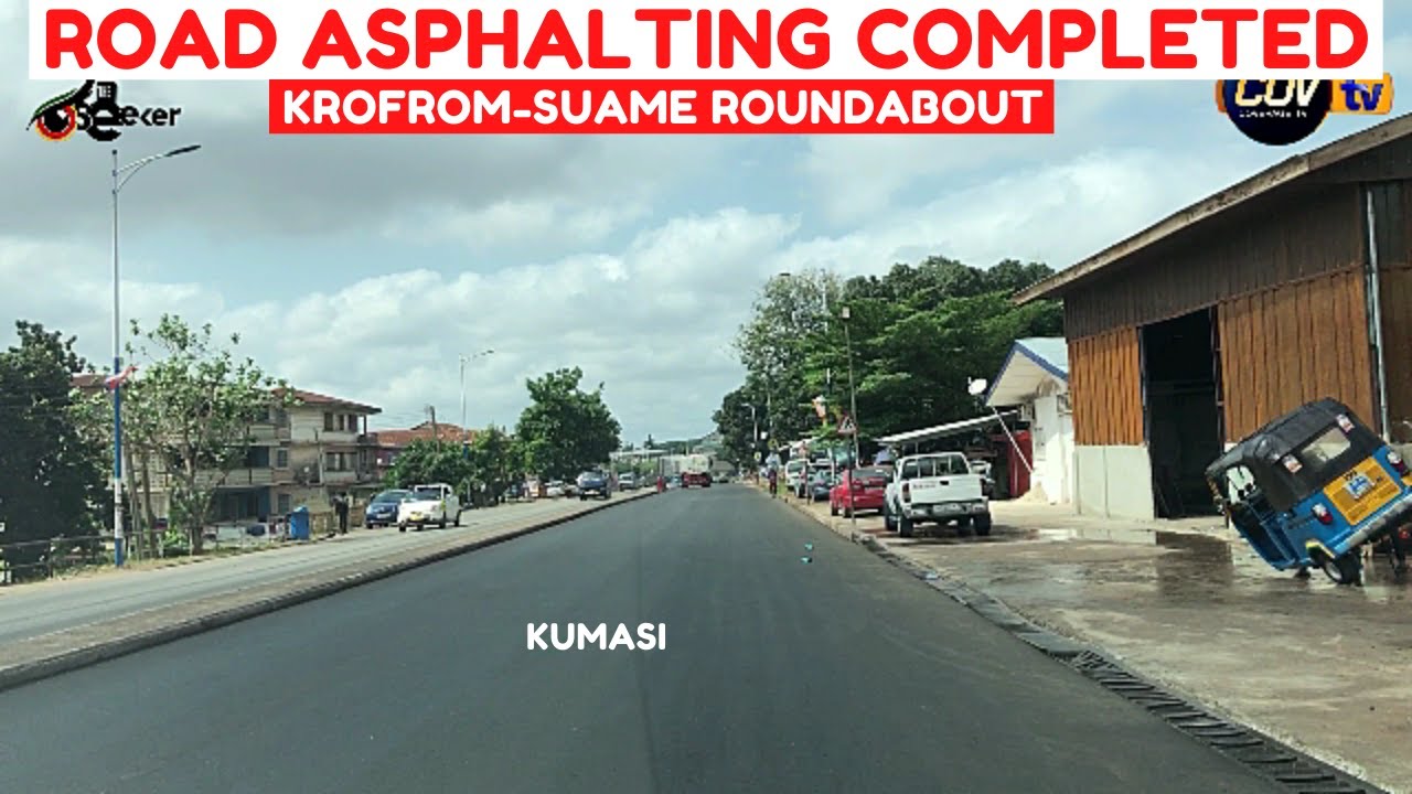 Beautiful ROAD ASPHALTING COMPLETED from KROFROM to SUAME ROUNDABOUT in ...