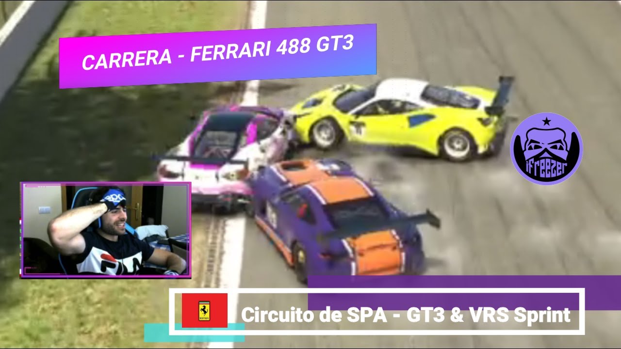 💥Accidentes SPA GT3 Challenge VRS 🔥/ IRacing Español / Simracing ...