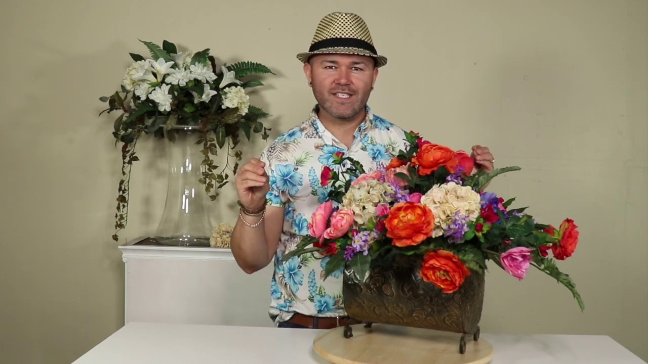 Easy Floral Design / Garden Style Bouquet ( Floral Design For Beginners ...