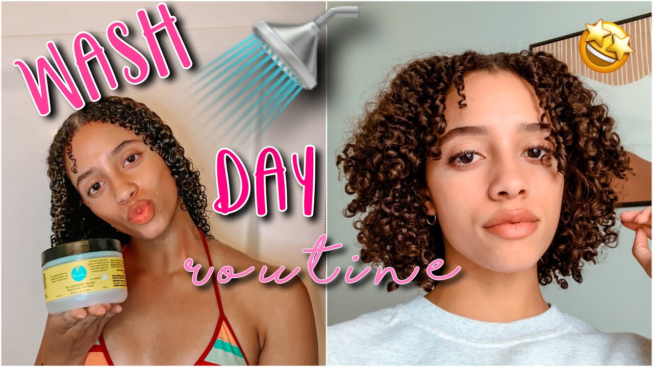 Wash Day Routine For 3b 3c Hair Youtube
