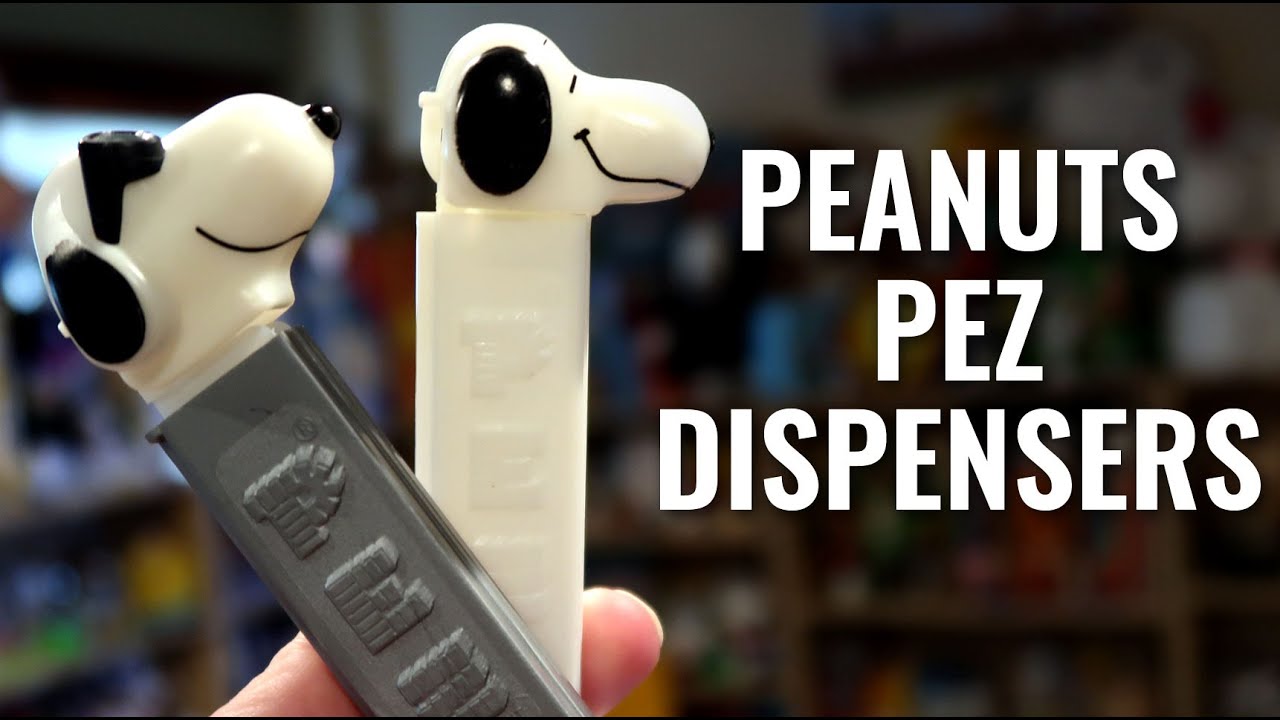 Peanuts PEZ Dispensers - Snoopy Finds | CollectPeanuts.com - YouTube