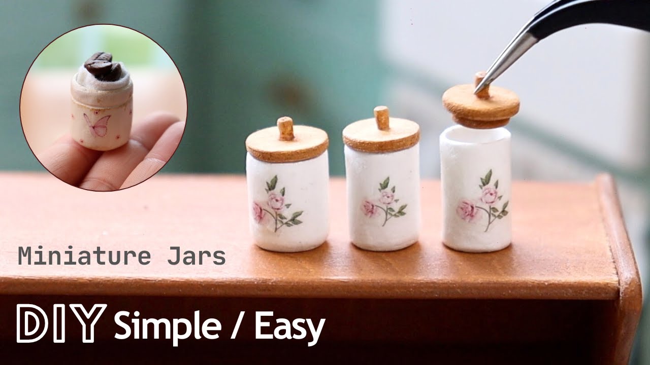 How To Make Miniature Jars / Easy DIY Idea - YouTube