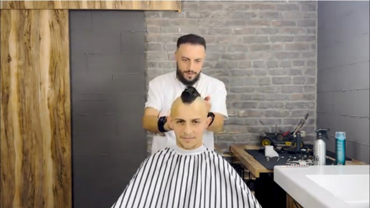 master class hair style #headshave - YouTube