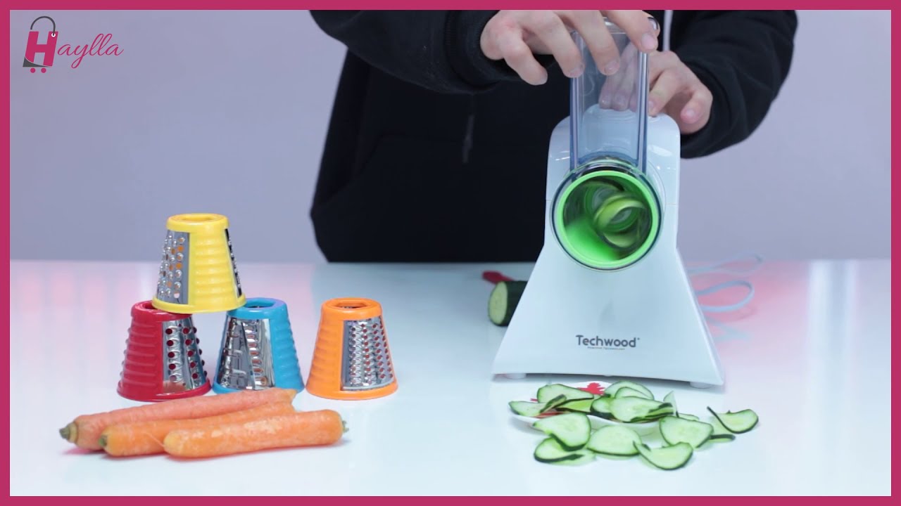 Robot Rap’Tout ! Techwood France TRO-7740 آلة تقطيع وفرم الخضر والفواكه ...