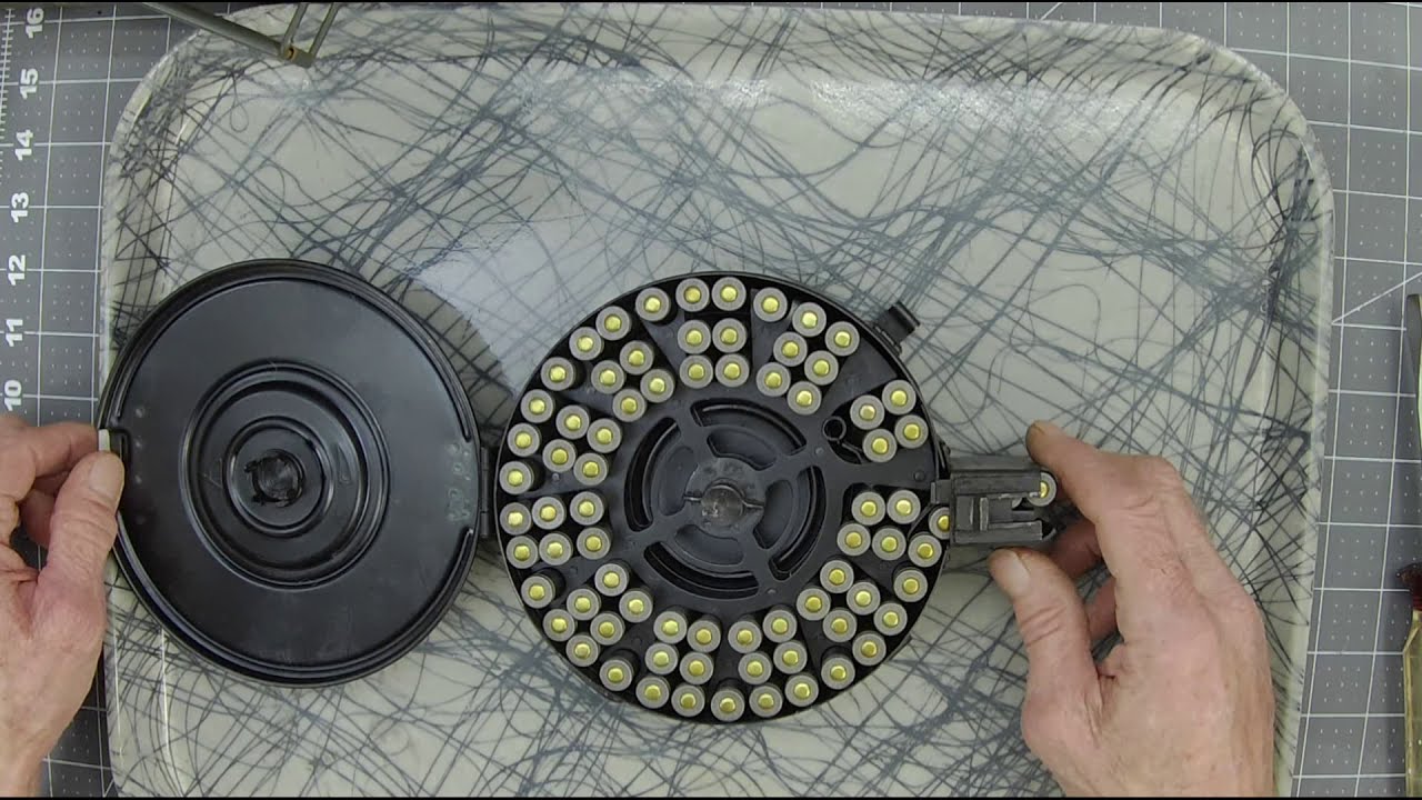 AK47 How To Load A Drum Magazine The Right Way - YouTube