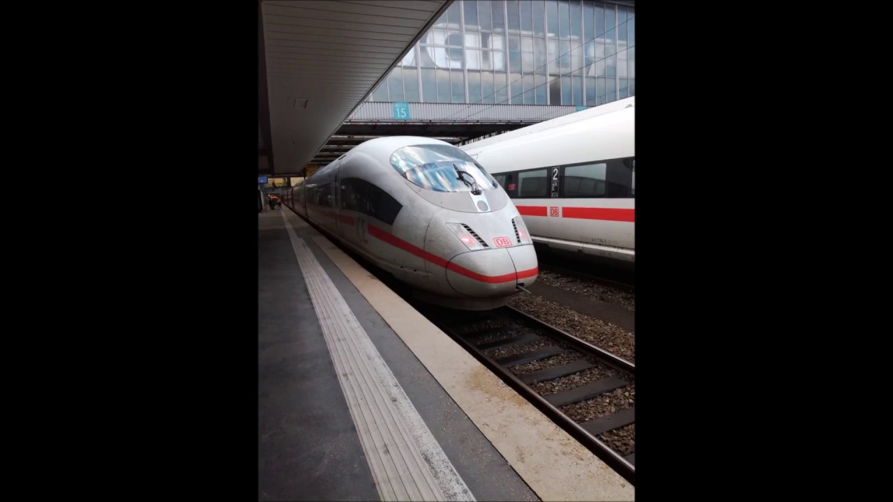 TRAVEL BY ICE TRAIN 1219 FROM DUSSELDORF HBF TO MUNCHEN HBF. 28-07-2017 ...