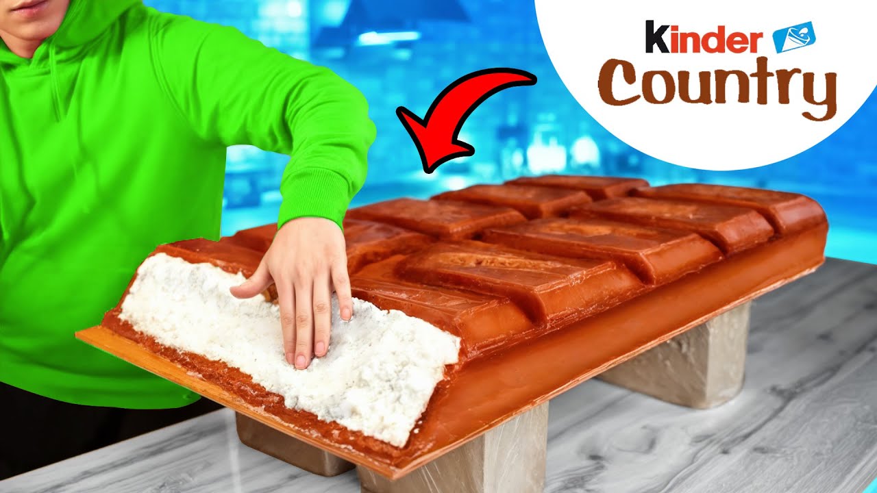 Kinder Country Gigante | Cómo hacer el Kinder Country de bricolaje más ...