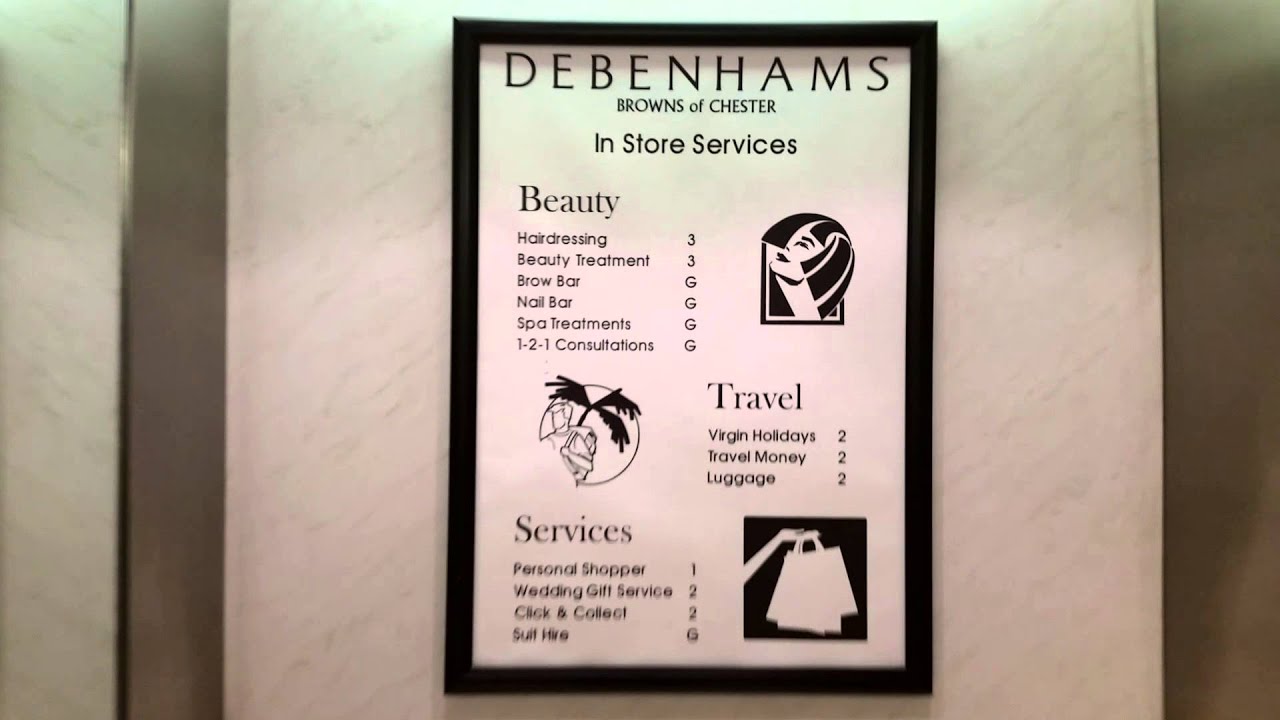 Otis Lift @ Debenhams in Chester - YouTube