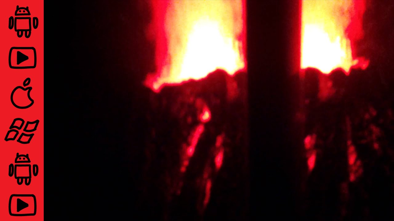 Hydor h2show volcano underwater led kit at night - YouTube