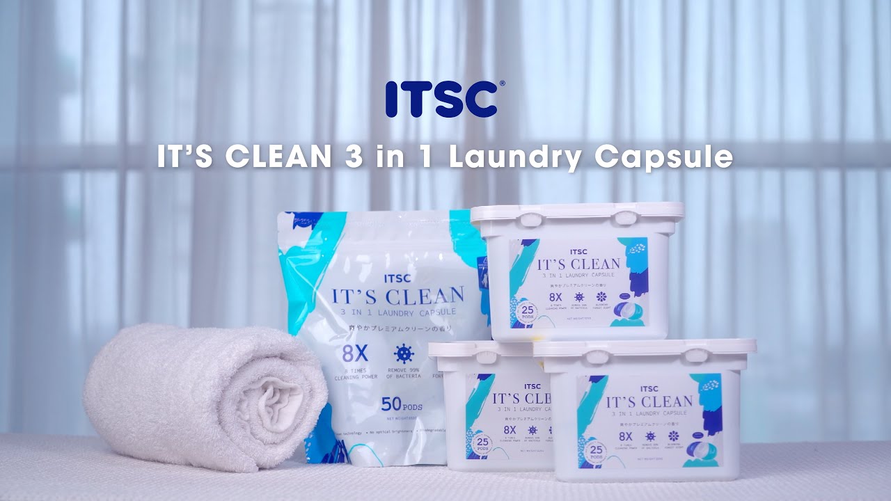 ITSC - It's Clean 3 in 1 Laundry Capsule - YouTube