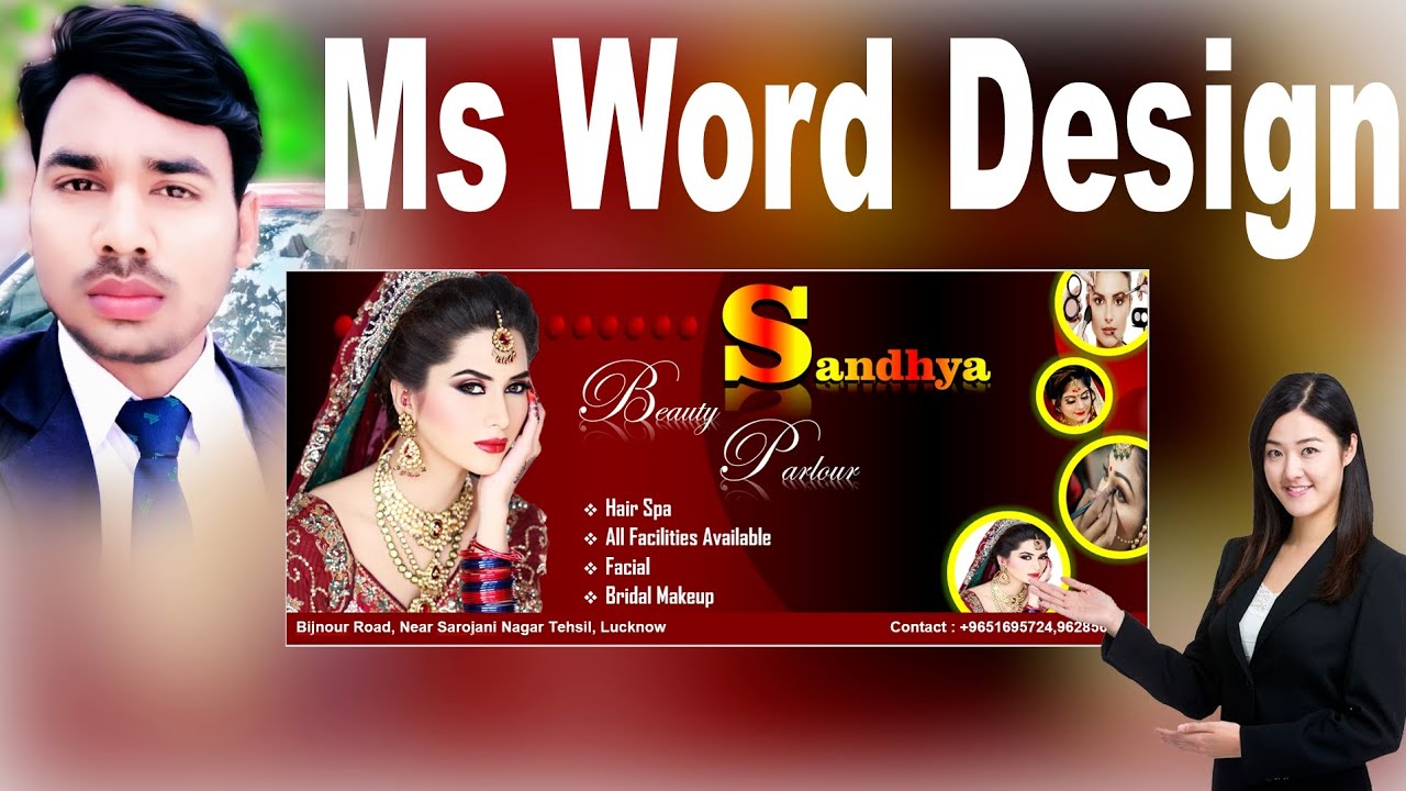 #Ms word Banner Design.......! - YouTube