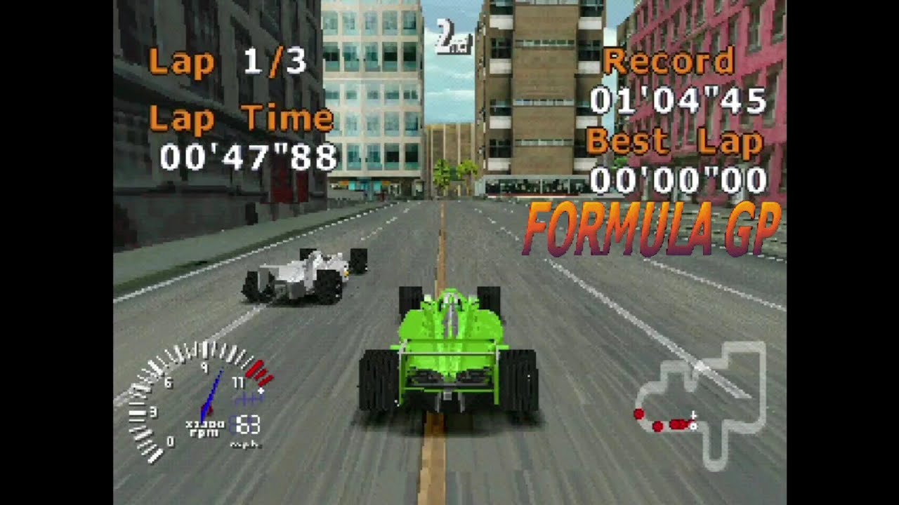 Formula GP - PS1 Gameplay - YouTube