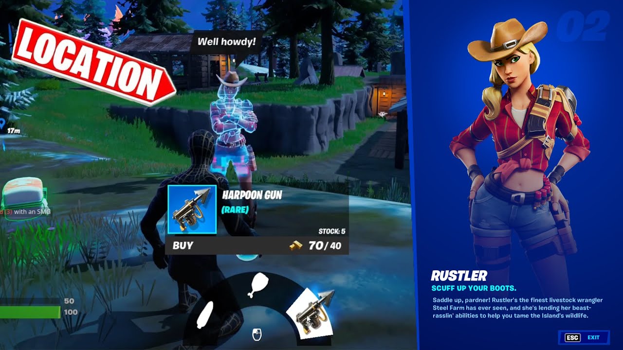 Rustler Location // Fortnite Chapter 3 Season 3 - Vibin' - YouTube