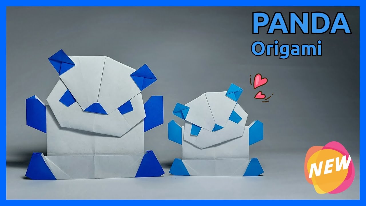 ORIGAMI PANDA (TUTORIAL) Designed By Taiko Niwa - YouTube