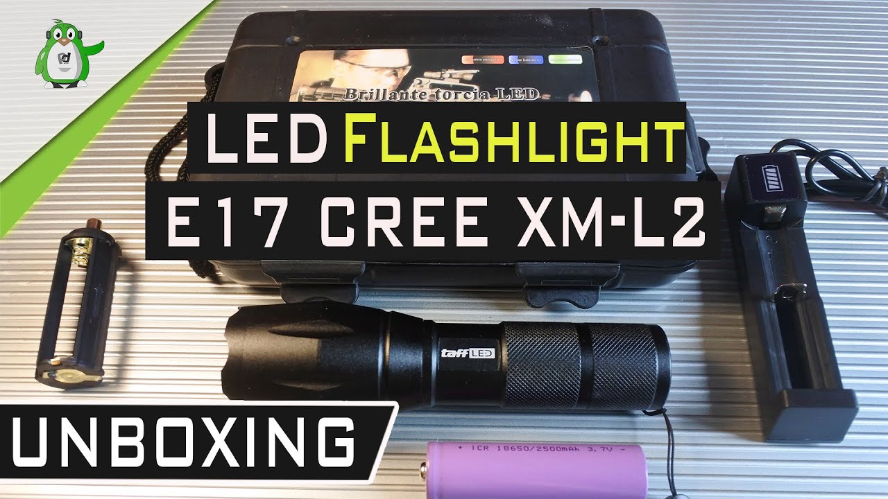 UNBOXING SENTER LED E17 CREE XM L2 - YouTube