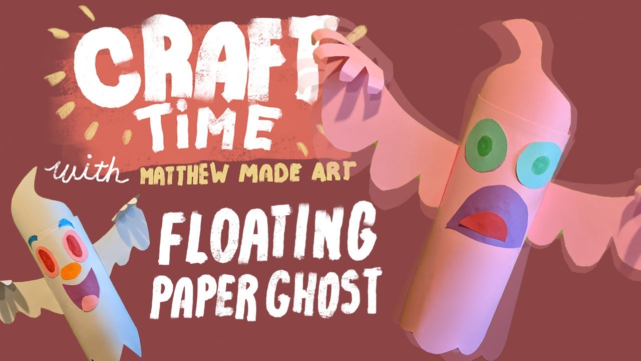 Paper Magic Floating Ghost DIY Tutorial w/ Matthew Made Art. Fun & easy ...
