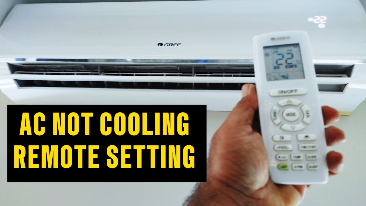 AC Cooling Problem Remote Setting | AC Not Cooling Remote Setting - YouTube