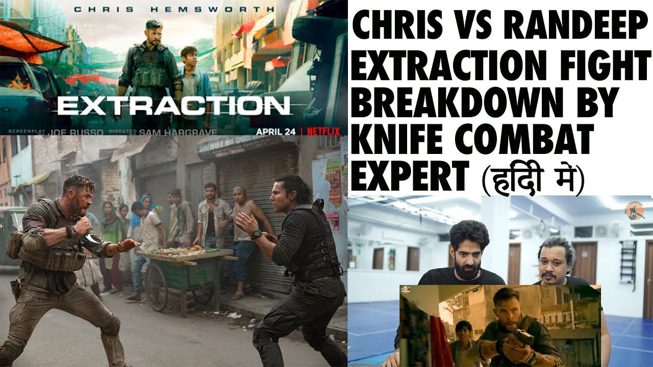 Chris Hemsworth Vs Randeep Hooda | Extraction Knife Fight | Reaction ...
