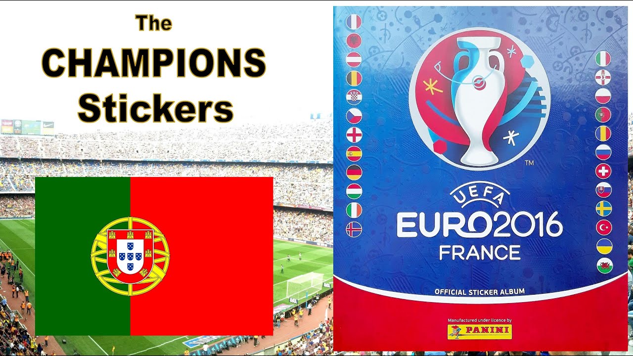 The CHAMPIONS Stickers of Panini UEFA Euro Album "EURO 2016 France ...