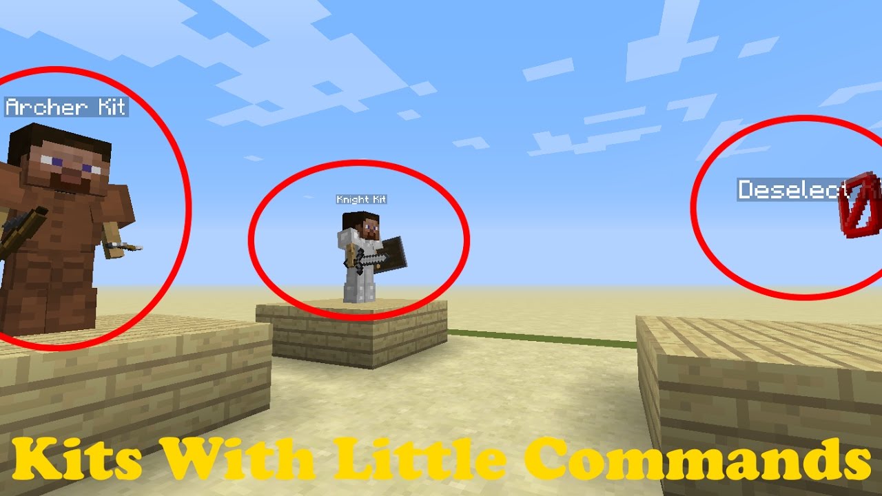 Vanilla Kits With Little Commands! | Minecraft 1.11.2 - Kit Selection ...