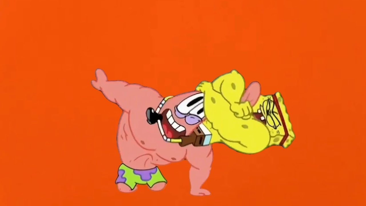 SpongeBob VS Patrick Orange Screen - YouTube