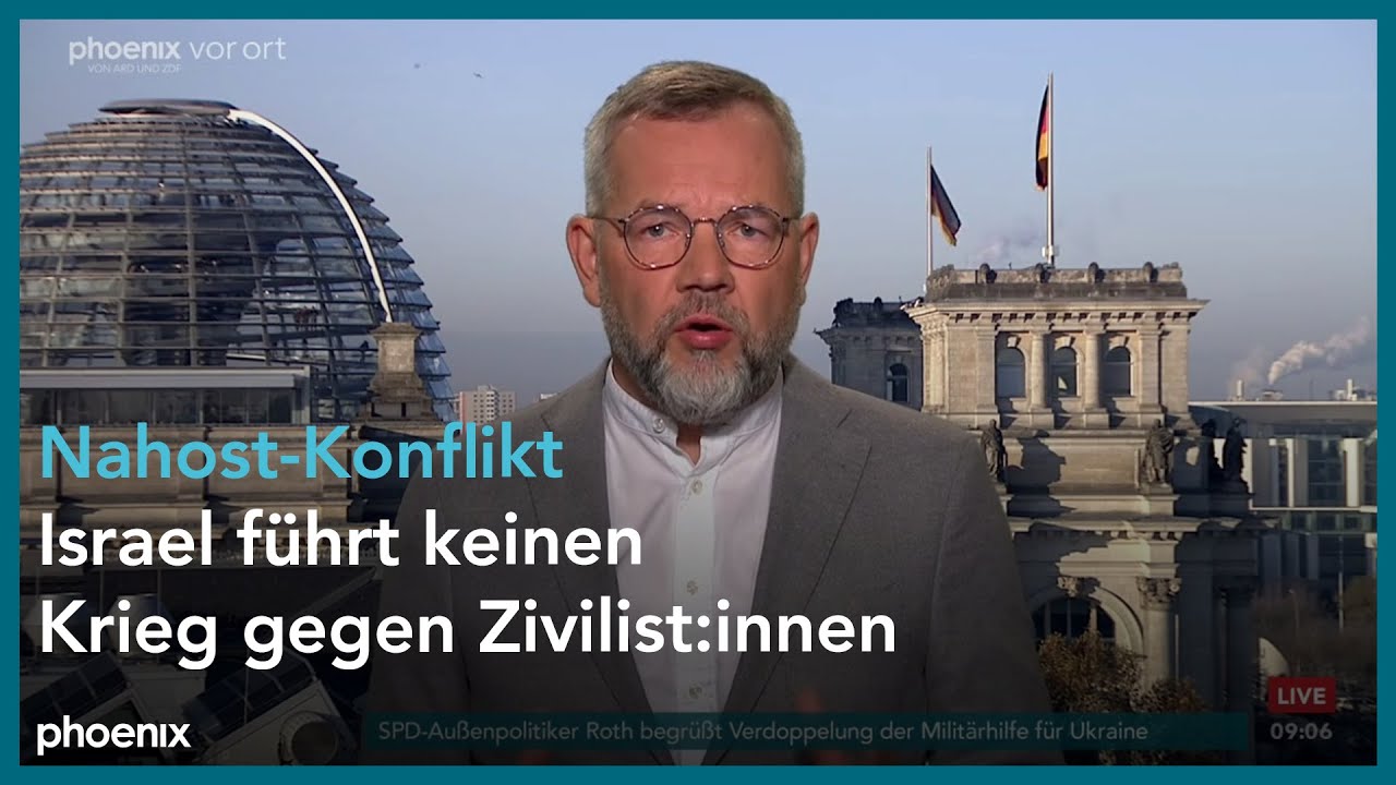 phoenix tagesgespräch mit Michael Roth zum Nahost-Konflikt am 13.11.23 ...