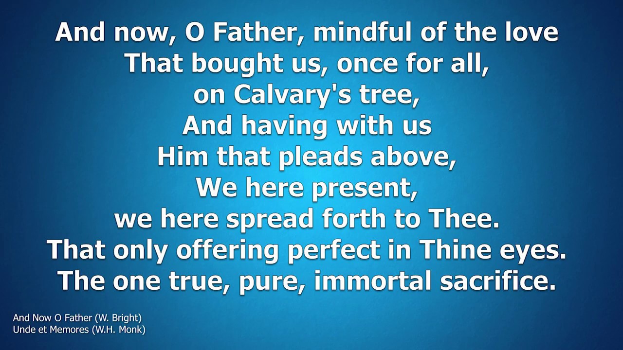 Hymn - And Now O Father (Organ) - YouTube