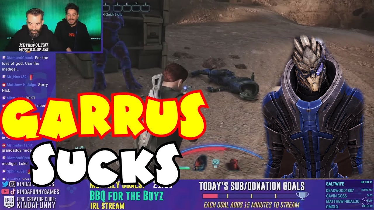 Garrus Keeps Dying in Mass Effect (Kinda Funny Games Stream Highlights ...