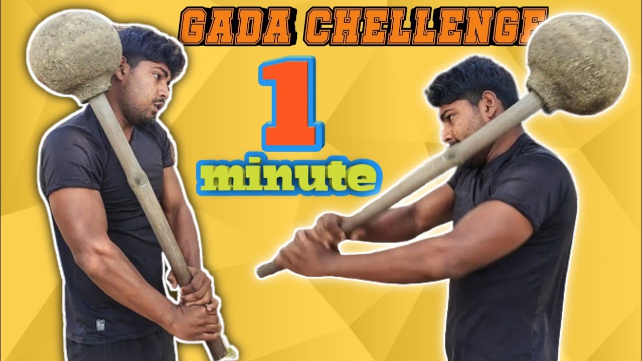 Gada challenge||Gym attitude status💪gym lover Instagram video2023# ...