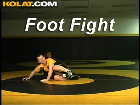 Foot Fight Bottom Leg Escape - Cary Kolat Wrestling Moves - YouTube