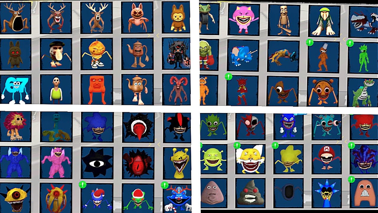 Nextbots in Playground Mod New Update Halloween Map Labubu Gun VS 99 ...